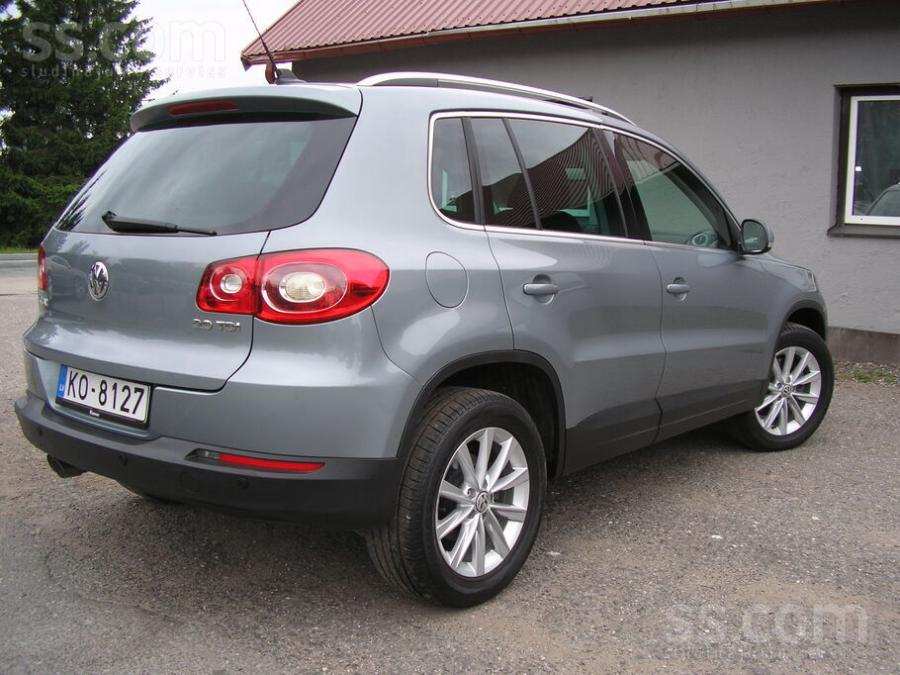 Grey Volkswagen Tiguan 2008 in Riga, with an engine capacity of 2.00 L and mileage of 0 thousand km for 5650 €, photo 11 on AUTOMOTO.COM.LV