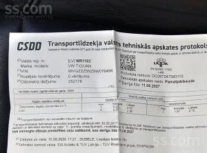 Серый Фольксваген Тигуан 2009 в Елгава, объемом двигателя 2.00 л и пробегом 252 тыс. км за 5550 €, фото 11 на AUTOMOTO.COM.LV