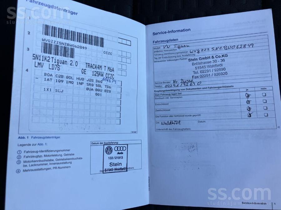 Pelēks Volkswagen Tiguan 2011 Talsi, ar dzinēja tilpumu 2.00 L un nobraukumu 205 tūkst. km par 7999 €, foto 21 vietnē AUTOMOTO.COM.LV