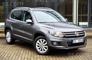 Grey Volkswagen Tiguan 2013 in Tukums, with an engine capacity of 2.00 L and mileage of 238 thousand km for 9600 €, photo 2 on AUTOMOTO.COM.LV