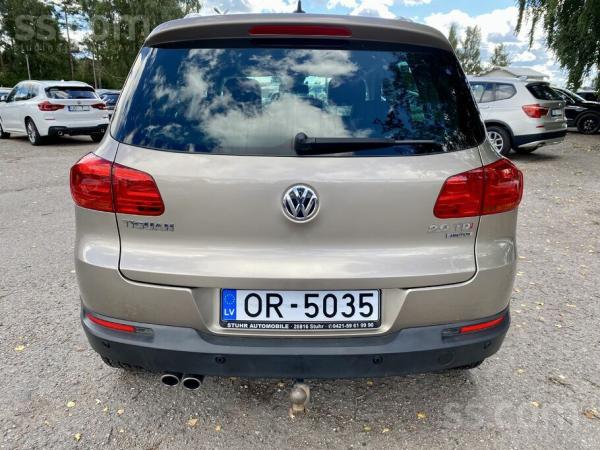 Grey Volkswagen Tiguan 2013 in Riga, with an engine capacity of 2.00 L and mileage of 0 thousand km for 8590 €, photo 5 on AUTOMOTO.COM.LV