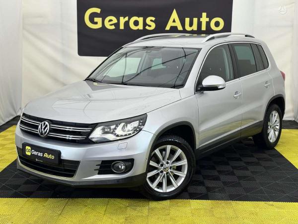 Grey Volkswagen Tiguan 2014 in Vilnius, with an engine capacity of 1.97 L and mileage of 197 thousand km for 10490 €, photo 1 on AUTOMOTO.COM.LV