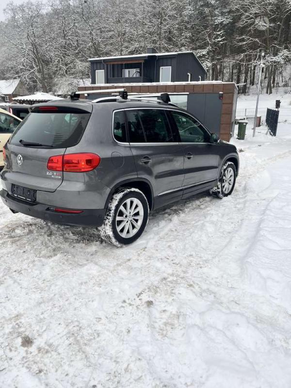 Grey Volkswagen Tiguan 2014 in Kaunas, with an engine capacity of 1.98 L and mileage of 88 thousand km for 10200 €, photo 6 on AUTOMOTO.COM.LV