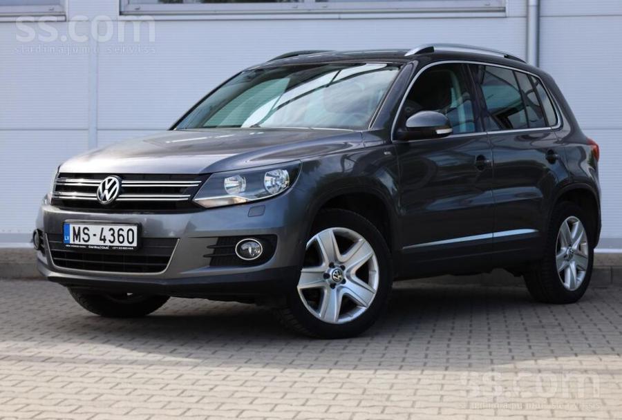 Pelēks Volkswagen Tiguan 2014 Rīga, ar dzinēja tilpumu 2.00 L un nobraukumu 0 tūkst. km par 9995 €, foto 1 vietnē AUTOMOTO.COM.LV