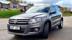 Grey Volkswagen Tiguan 2014 in Vilnius, with an engine capacity of 1.97 L and mileage of 382 thousand km for 7890 €, photo  on AUTOMOTO.COM.LV