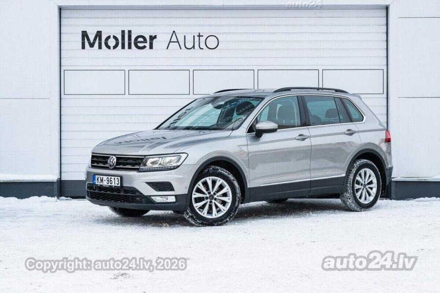 Grey Volkswagen Tiguan 2016 in Riga, with an engine capacity of 1.40 L and mileage of 129 thousand km for 15800 €, photo 1 on AUTOMOTO.COM.LV