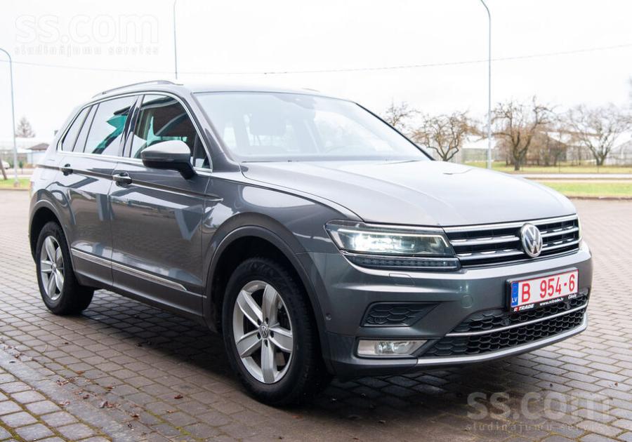 Pelēks Volkswagen Tiguan 2017 Cēsis, ar dzinēja tilpumu 2.00 L un nobraukumu 217 tūkst. km par 15750 €, foto 7 vietnē AUTOMOTO.COM.LV