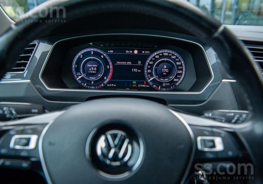 Pelēks Volkswagen Tiguan 2017 Cēsis, ar dzinēja tilpumu 2.00 L un nobraukumu 217 tūkst. km par 15750 €, foto 21 vietnē AUTOMOTO.COM.LV
