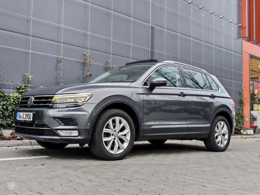 Pelēks Volkswagen Tiguan 2017 Klaipėda, ar dzinēja tilpumu 1.97 L un nobraukumu 237 tūkst. km par 16999 €, foto 1 vietnē AUTOMOTO.COM.LV