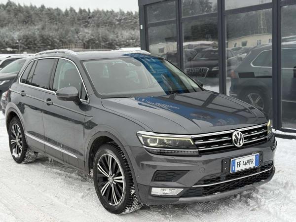Pelēks Volkswagen Tiguan 2017 Viļņa, ar dzinēja tilpumu 2.00 L un nobraukumu 273 tūkst. km par 15650 €, foto 1 vietnē AUTOMOTO.COM.LV