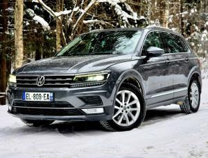 Grey Volkswagen Tiguan 2017 in Vilnius, with an engine capacity of 1.97 L and mileage of 234 thousand km for 17400 €, photo  on AUTOMOTO.COM.LV