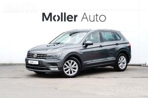 Grey Volkswagen Tiguan 2017 in Riga, with an engine capacity of 2.00 L and mileage of 94 thousand km for 17900 €, photo  on AUTOMOTO.COM.LV