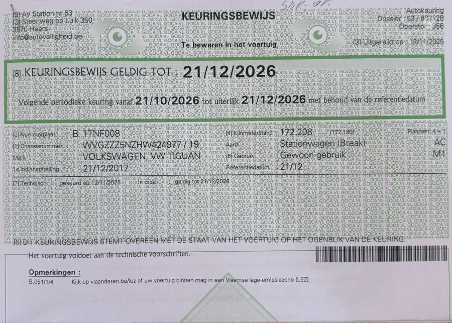 Grey Volkswagen Tiguan 2017 in Klaipeda, with an engine capacity of 1.97 L and mileage of 181 thousand km for 14500 €, photo 22 on AUTOMOTO.COM.LV