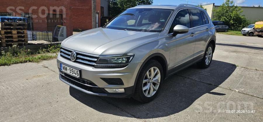 Pelēks Volkswagen Tiguan 2017 Rīga, ar dzinēja tilpumu 2.00 L un nobraukumu 305 tūkst. km par 13000 €, foto 1 vietnē AUTOMOTO.COM.LV