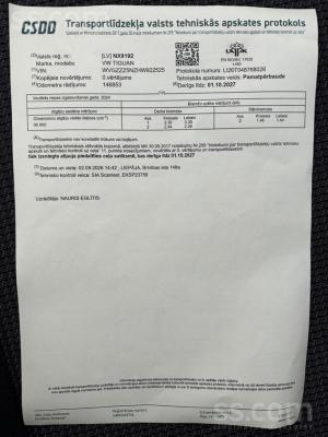 Grey Volkswagen Tiguan 2017 in Liepaja, with an engine capacity of 2.00 L and mileage of 147 thousand km for 14400 €, photo 21 on AUTOMOTO.COM.LV