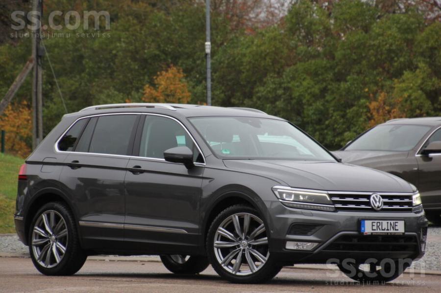 Grey Volkswagen Tiguan 2017 in Tukums, with an engine capacity of 2.00 L and mileage of 219 thousand km for 16500 €, photo 4 on AUTOMOTO.COM.LV