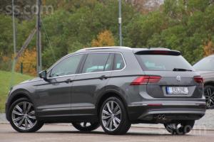 Grey Volkswagen Tiguan 2017 in Tukums, with an engine capacity of 2.00 L and mileage of 219 thousand km for 16500 €, photo 5 on AUTOMOTO.COM.LV