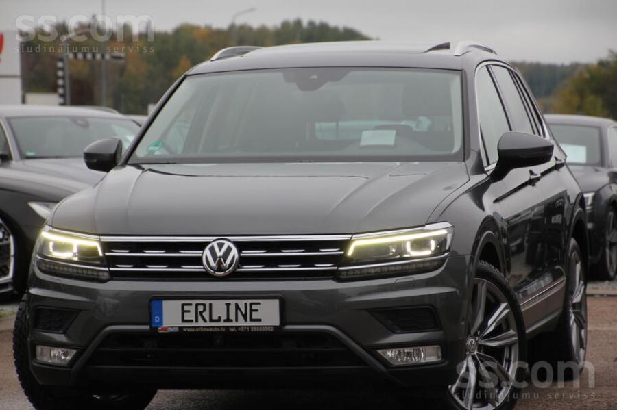Grey Volkswagen Tiguan 2017 in Tukums, with an engine capacity of 2.00 L and mileage of 219 thousand km for 16500 €, photo 12 on AUTOMOTO.COM.LV