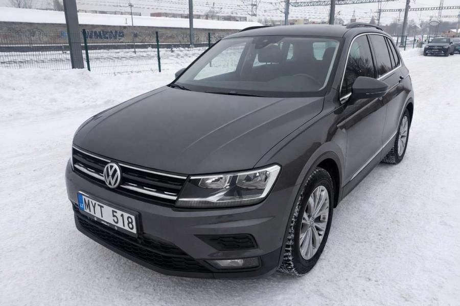 Pelēks Volkswagen Tiguan 2018 Šauļi, ar dzinēja tilpumu 2.00 L un nobraukumu 278 tūkst. km par 13900 €, foto 1 vietnē AUTOMOTO.COM.LV