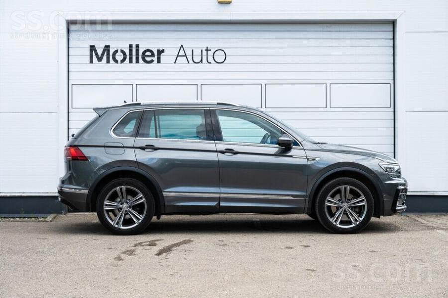 Grey Volkswagen Tiguan 2018 in Riga, with an engine capacity of 2.00 L and mileage of 118 thousand km for 21250 €, photo 6 on AUTOMOTO.COM.LV