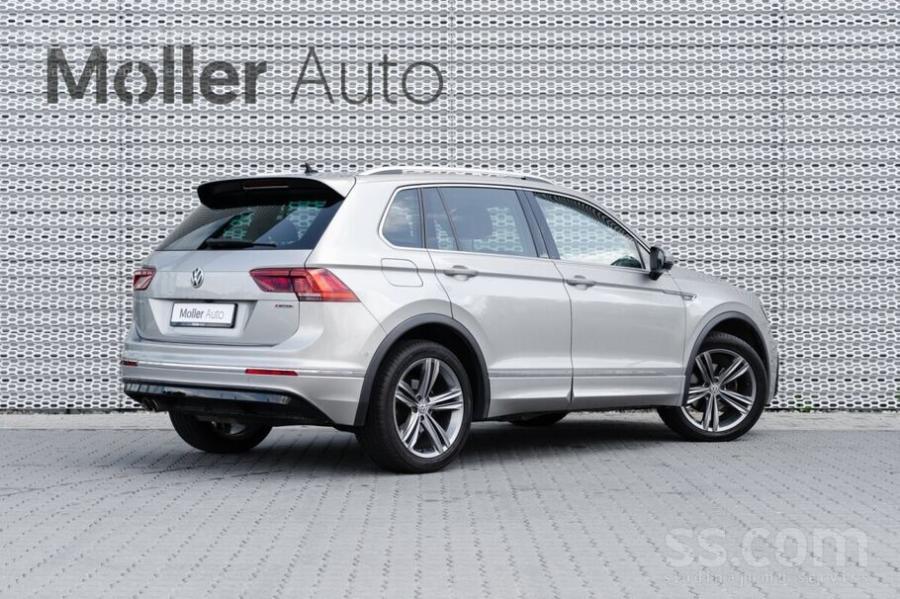 Grey Volkswagen Tiguan 2018 in Riga, with an engine capacity of 2.00 L and mileage of 158 thousand km for 19800 €, photo 5 on AUTOMOTO.COM.LV