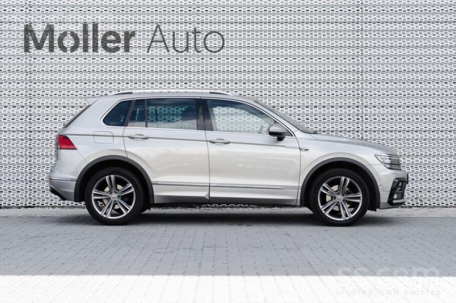 Grey Volkswagen Tiguan 2018 in Riga, with an engine capacity of 2.00 L and mileage of 158 thousand km for 19800 €, photo 6 on AUTOMOTO.COM.LV