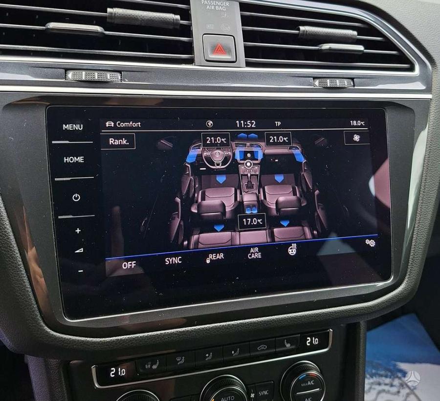 Pelēks Volkswagen Tiguan 2018 Kretinga, ar dzinēja tilpumu 1.97 L un nobraukumu 180 tūkst. km par 21999 €, foto 46 vietnē AUTOMOTO.COM.LV