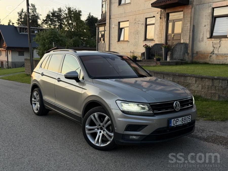 Pelēks Volkswagen Tiguan 2018 Valmiera, ar dzinēja tilpumu 2.00 L un nobraukumu 392 tūkst. km par 9800 €, foto 1 vietnē AUTOMOTO.COM.LV