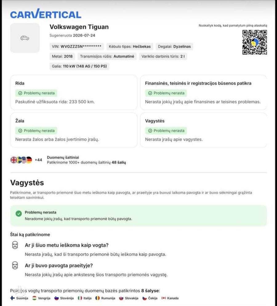 Pelēks Volkswagen Tiguan 2018 Prienai, ar dzinēja tilpumu 1.97 L un nobraukumu 243 tūkst. km par 13500 €, foto 57 vietnē AUTOMOTO.COM.LV