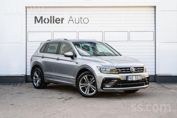 Grey Volkswagen Tiguan 2018 in Riga, with an engine capacity of 2.00 L and mileage of 147 thousand km for 20950 €, photo 2 on AUTOMOTO.COM.LV