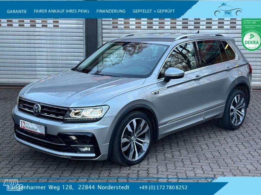 Pelēks Volkswagen Tiguan 2019 Kauņa, ar dzinēja tilpumu 2.00 L un nobraukumu 82 tūkst. km par 26510 €, foto 1 vietnē AUTOMOTO.COM.LV