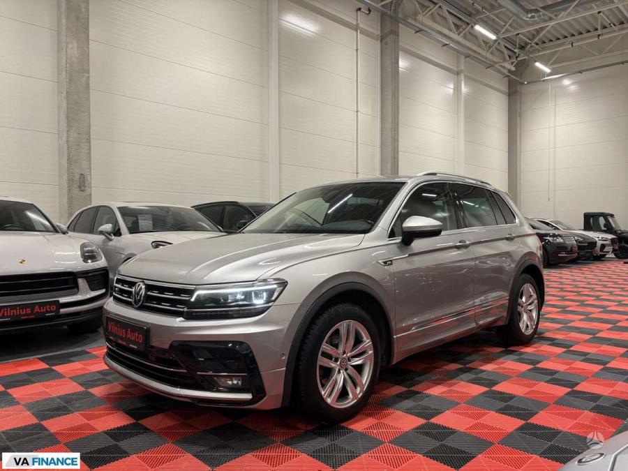 Grey Volkswagen Tiguan 2019 in Vilnius, with an engine capacity of 1.97 L and mileage of 183 thousand km for 21000 €, photo 1 on AUTOMOTO.COM.LV