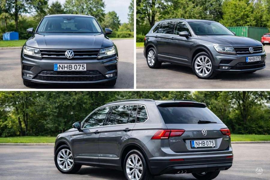 Grey Volkswagen Tiguan 2019 in Kaunas, with an engine capacity of 1.97 L and mileage of 229 thousand km for 16000 €, photo 3 on AUTOMOTO.COM.LV