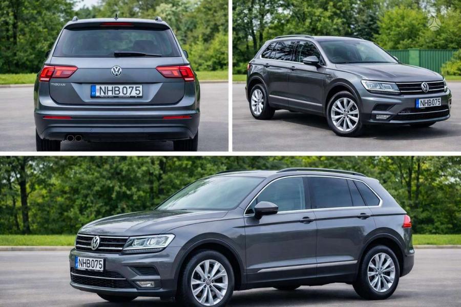 Grey Volkswagen Tiguan 2019 in Kaunas, with an engine capacity of 1.97 L and mileage of 229 thousand km for 16000 €, photo 4 on AUTOMOTO.COM.LV