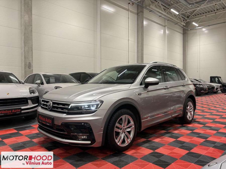 Grey Volkswagen Tiguan 2019 in Vilnius, with an engine capacity of 1.97 L and mileage of 183 thousand km for 20700 €, photo 1 on AUTOMOTO.COM.LV