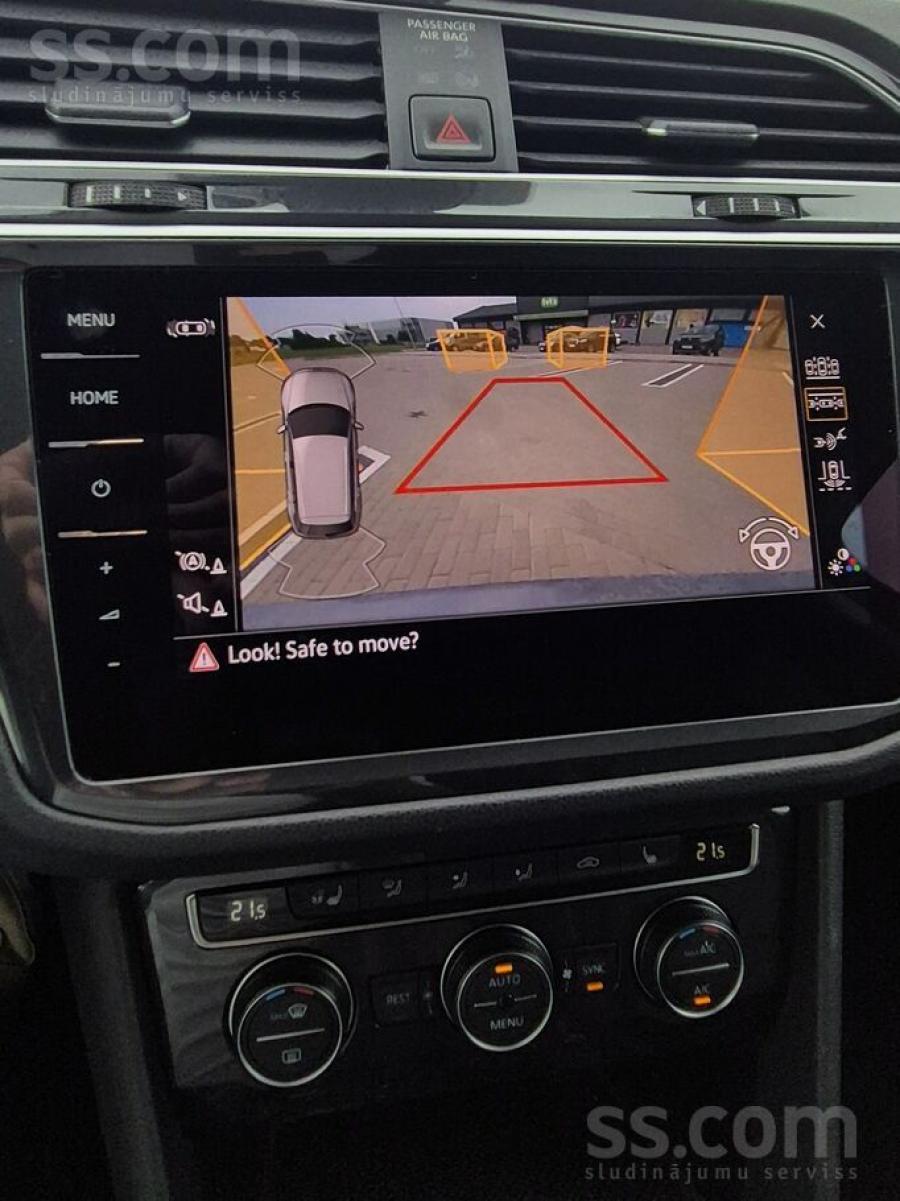 Grey Volkswagen Tiguan 2019 in Riga, with an engine capacity of 2.00 L and mileage of 108 thousand km for 21490 €, photo 15 on AUTOMOTO.COM.LV