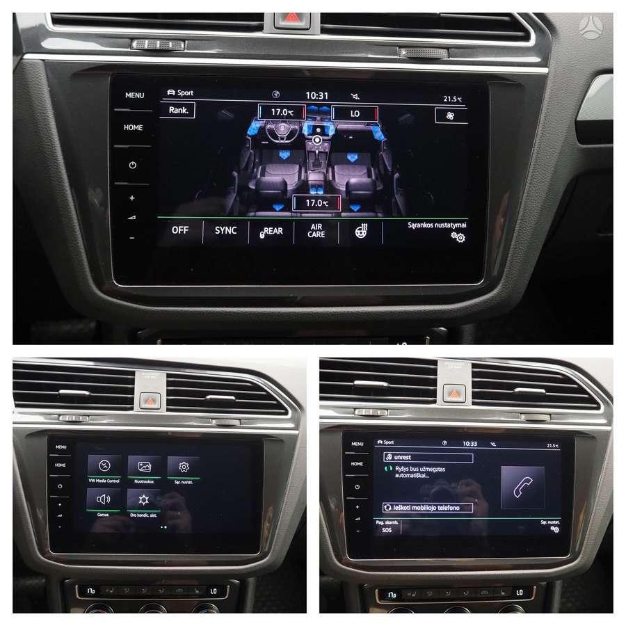 Grey Volkswagen Tiguan 2019 in Vilnius, with an engine capacity of 1.97 L and mileage of 137 thousand km for 20900 €, photo 22 on AUTOMOTO.COM.LV