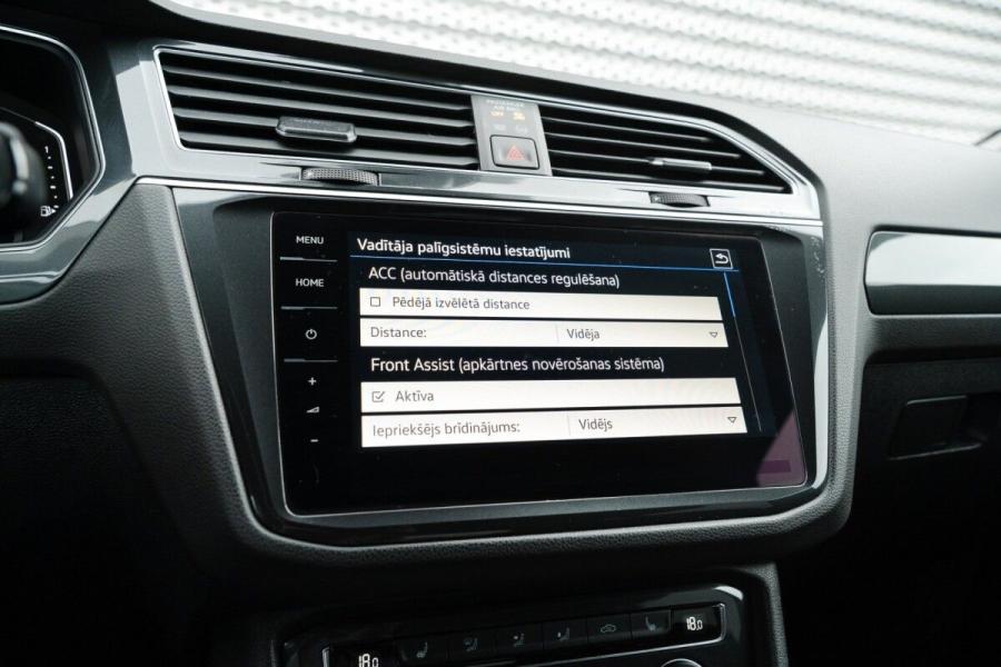 Grey Volkswagen Tiguan 2019 in Marupe, with an engine capacity of 2.00 L and mileage of 161 thousand km for 19200 €, photo 17 on AUTOMOTO.COM.LV