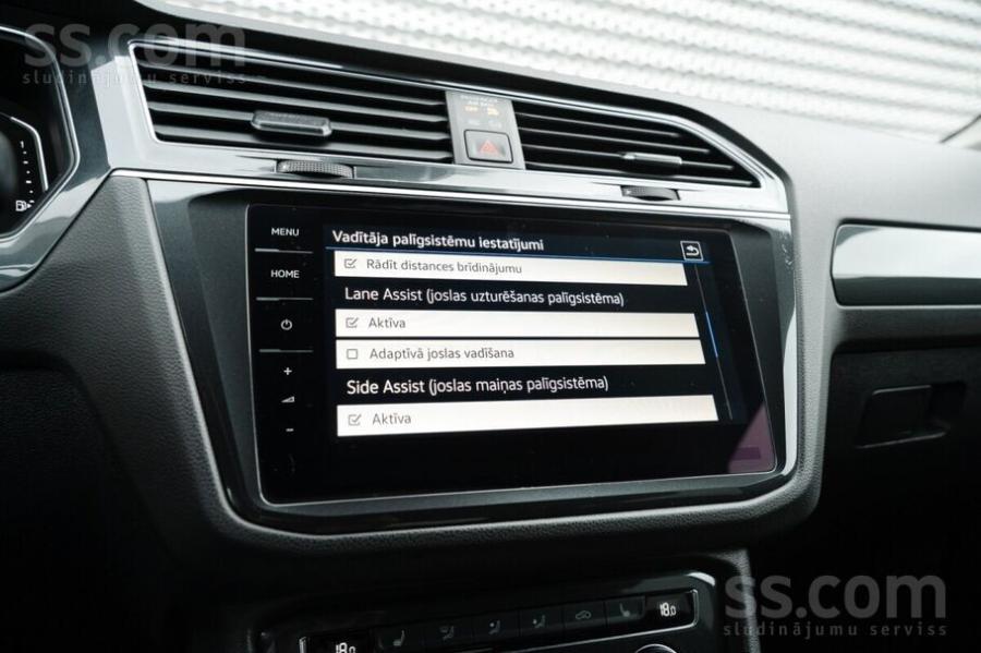 Pelēks Volkswagen Tiguan 2019 Rīga, ar dzinēja tilpumu 2.00 L un nobraukumu 161 tūkst. km par 19200 €, foto 18 vietnē AUTOMOTO.COM.LV