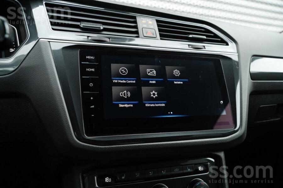 Pelēks Volkswagen Tiguan 2019 Rīga, ar dzinēja tilpumu 2.00 L un nobraukumu 161 tūkst. km par 19200 €, foto 21 vietnē AUTOMOTO.COM.LV