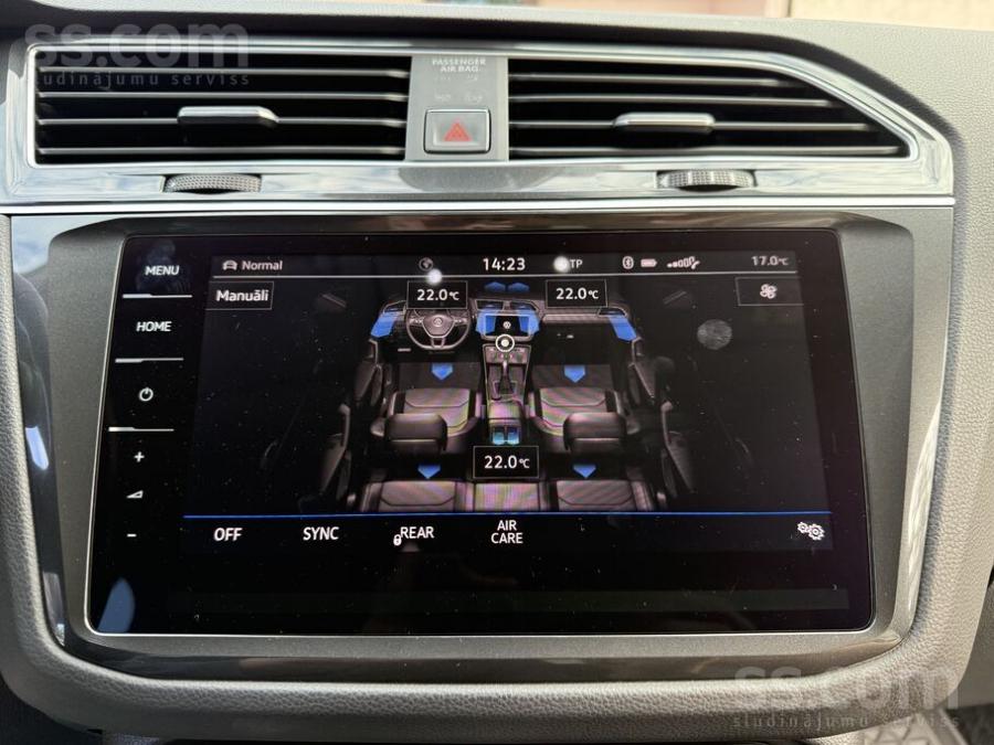 Grey Volkswagen Tiguan 2019 in Jurmala, with an engine capacity of 2.00 L and mileage of 55 thousand km for 20800 €, photo 15 on AUTOMOTO.COM.LV