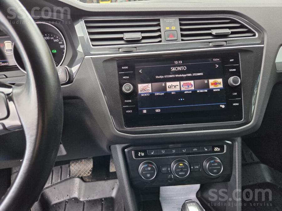 Pelēks Volkswagen Tiguan 2019 Valmiera, ar dzinēja tilpumu 2.00 L un nobraukumu 230 tūkst. km par 15500 €, foto 12 vietnē AUTOMOTO.COM.LV