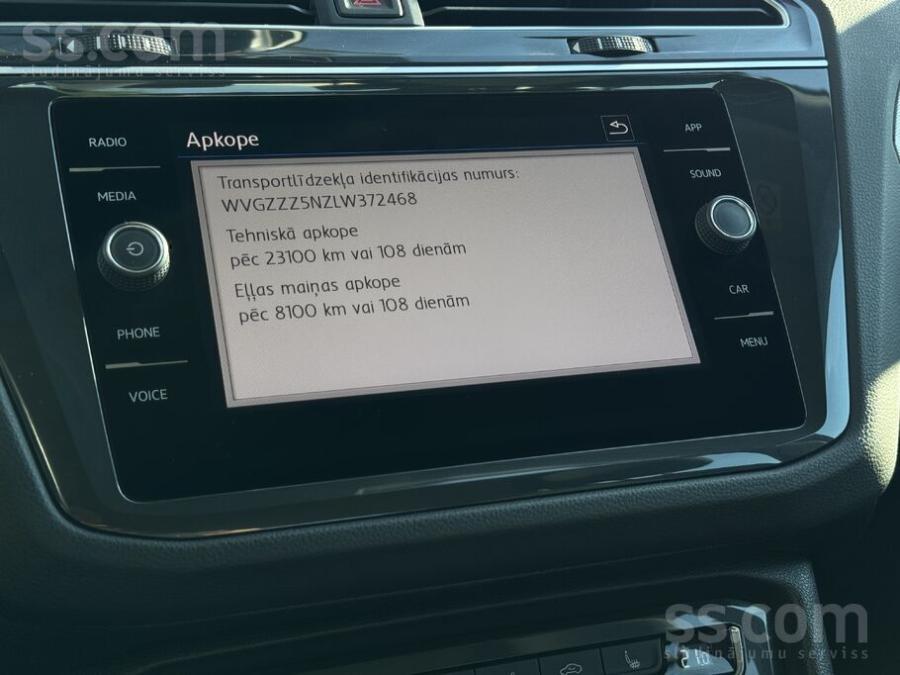 Pelēks Volkswagen Tiguan 2020 Valmiera, ar dzinēja tilpumu 1.50 L un nobraukumu 77 tūkst. km par 21800 €, foto 15 vietnē AUTOMOTO.COM.LV