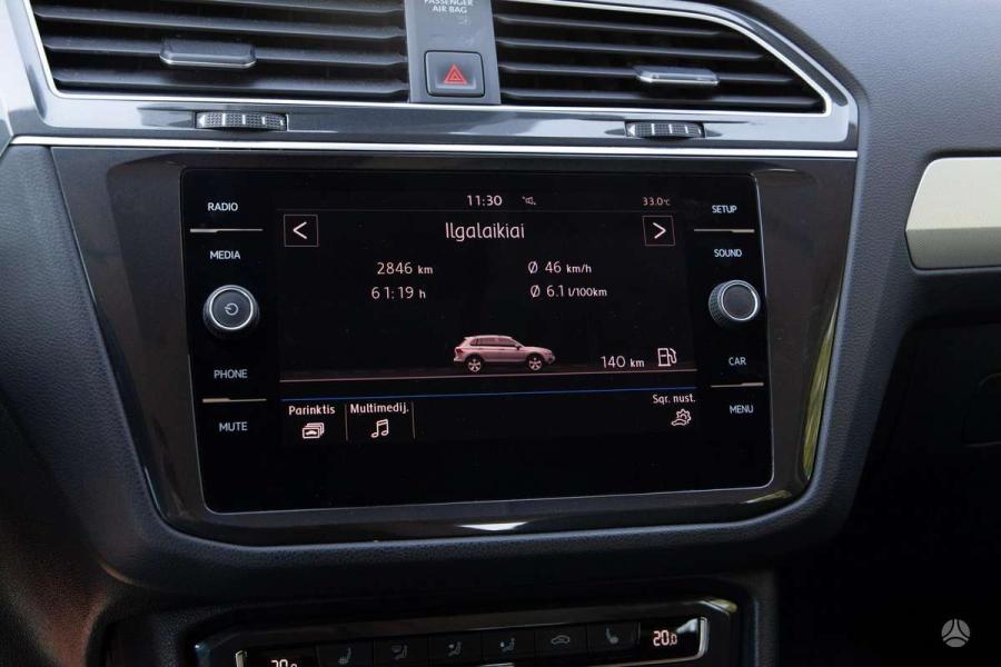Pelēks Volkswagen Tiguan 2020 Viļņa, ar dzinēja tilpumu 1.97 L un nobraukumu 120 tūkst. km par 16700 €, foto 25 vietnē AUTOMOTO.COM.LV