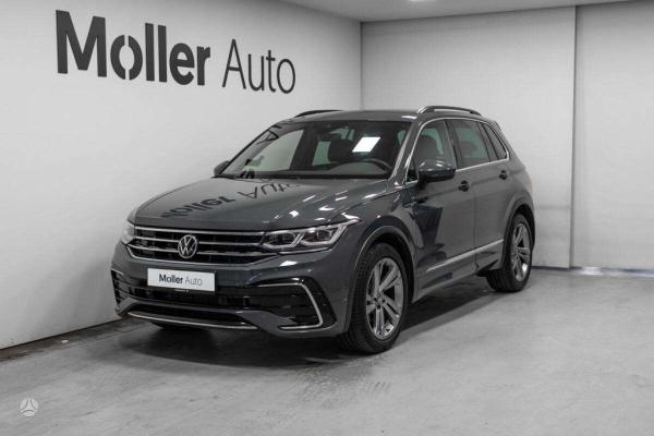 Pelēks Volkswagen Tiguan 2021 Viļņa, ar dzinēja tilpumu 1.50 L un nobraukumu 66 tūkst. km par 27500 €, foto  vietnē AUTOMOTO.COM.LV
