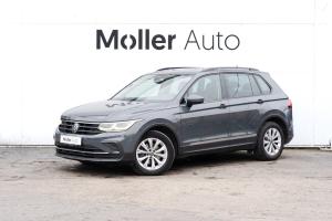 Grey Volkswagen Tiguan 2021 in Riga, with an engine capacity of 1.50 L and mileage of 166 thousand km for 18350 €, photo  on AUTOMOTO.COM.LV