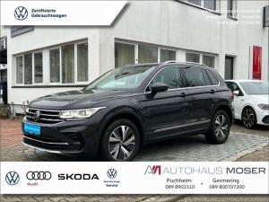 Grey Volkswagen Tiguan 2022 in Kaunas, with an engine capacity of 1.40 L and mileage of 87 thousand km for 27365 €, photo  on AUTOMOTO.COM.LV