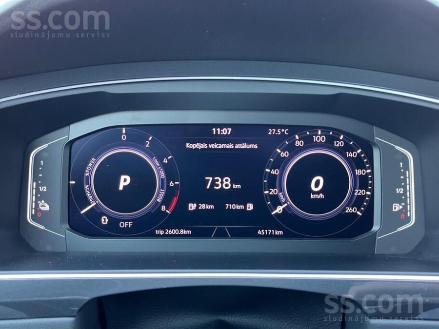 Pelēks Volkswagen Tiguan 2022 Rīga, ar dzinēja tilpumu 1.40 L un nobraukumu 45 tūkst. km par 26990 €, foto 14 vietnē AUTOMOTO.COM.LV