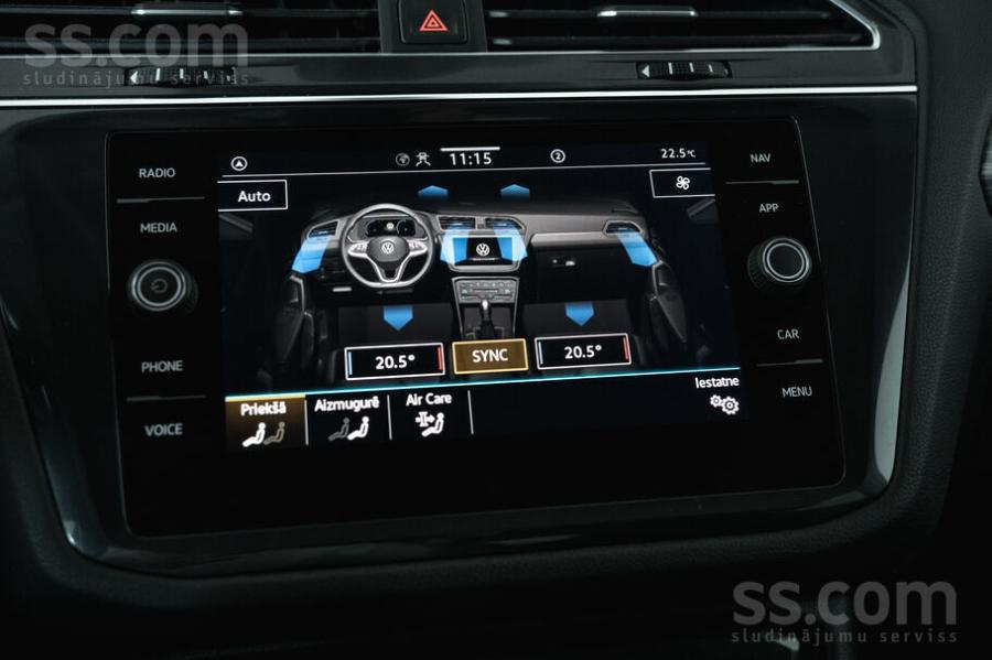Pelēks Volkswagen Tiguan 2022 Rīga, ar dzinēja tilpumu 1.50 L un nobraukumu 83 tūkst. km par 23990 €, foto 18 vietnē AUTOMOTO.COM.LV