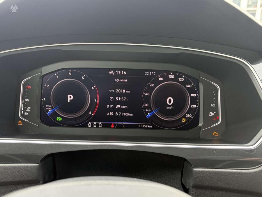 Pelēks Volkswagen Tiguan 2022 Viļņa, ar dzinēja tilpumu 1.50 L un nobraukumu 113 tūkst. km par 23330 €, foto 14 vietnē AUTOMOTO.COM.LV